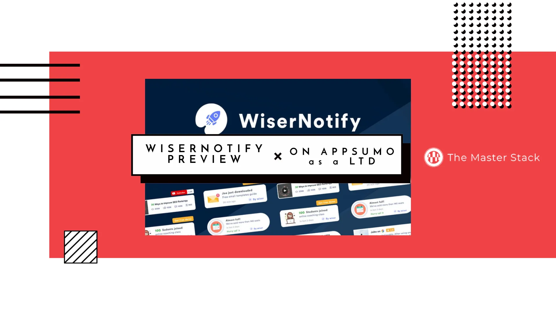 WiserNotify Preview 2020 - Integrated Social Proof | The Master Stack