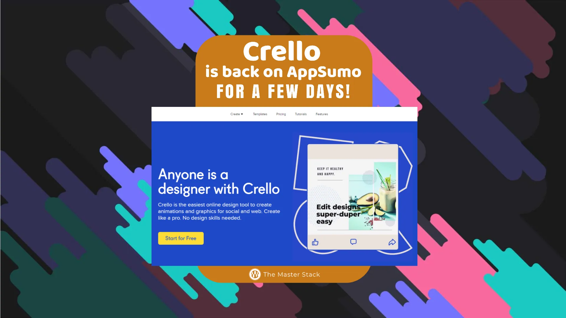 Crello Review 2021 - We Like Image and Video Editors | The Master Stack